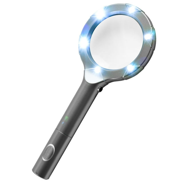 6 LED High Powered Magnifying Glass by Stalwart - Walmart.com