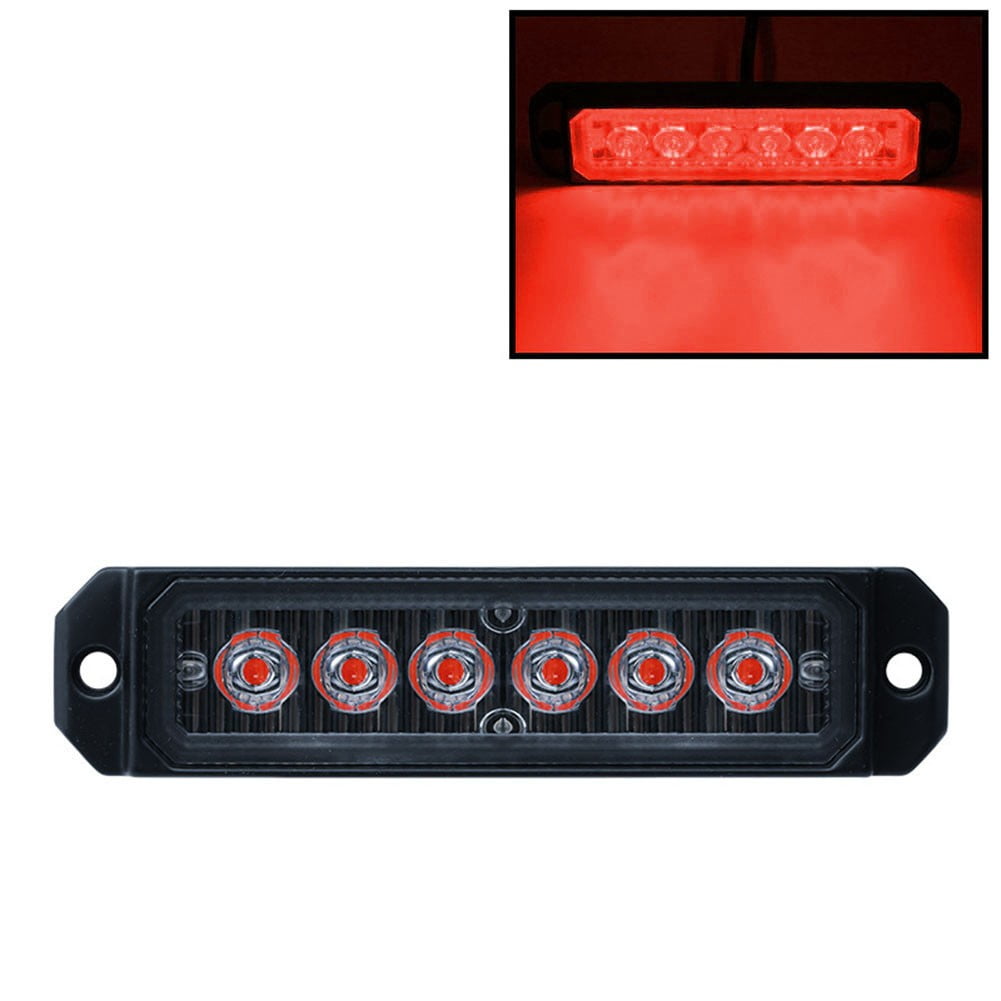6 LED Waterproof Strobe Light with Sync Function for Car Truck ATV SUV Grille 12V 24V - Walmart.com
