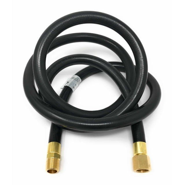 6' LP Propane Gas Hose Assembly 3/8" Female Flare x 3/8" Male NPT [2127] Low Pressure for LP Gas ...