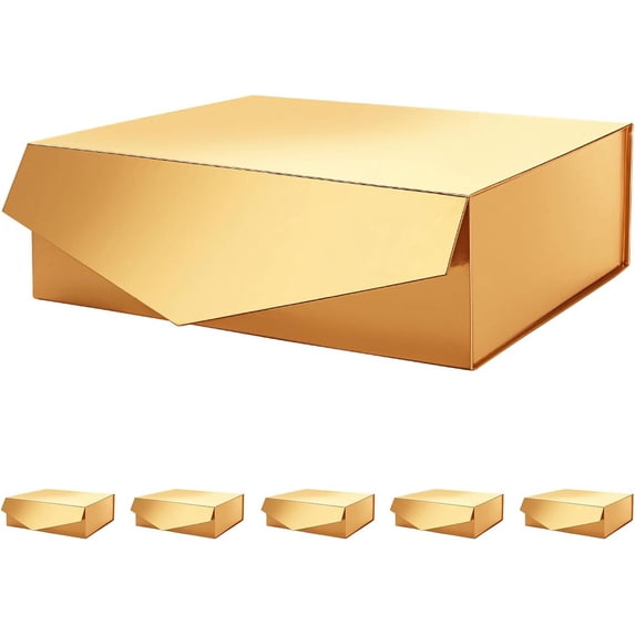 6 Large Collapsible Gift Boxes with Magnetic Closure 13.5 x 9 x 4.1 ...