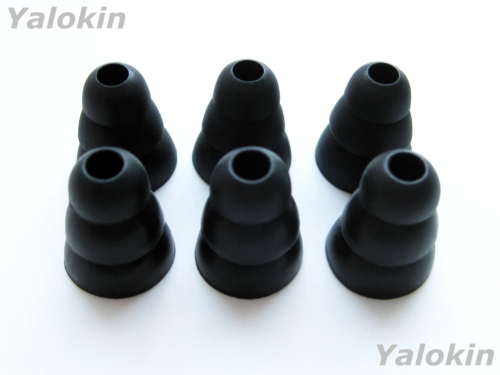 6 Large (L) Black Triple Flange Eartips For Beats Flex, Fit Pro ...