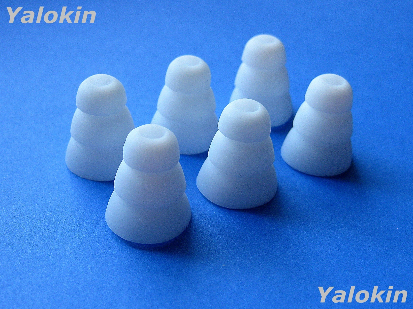 6 Large (L) White Triple Flange Eartips Earbuds For Samsung Galaxy Buds ...