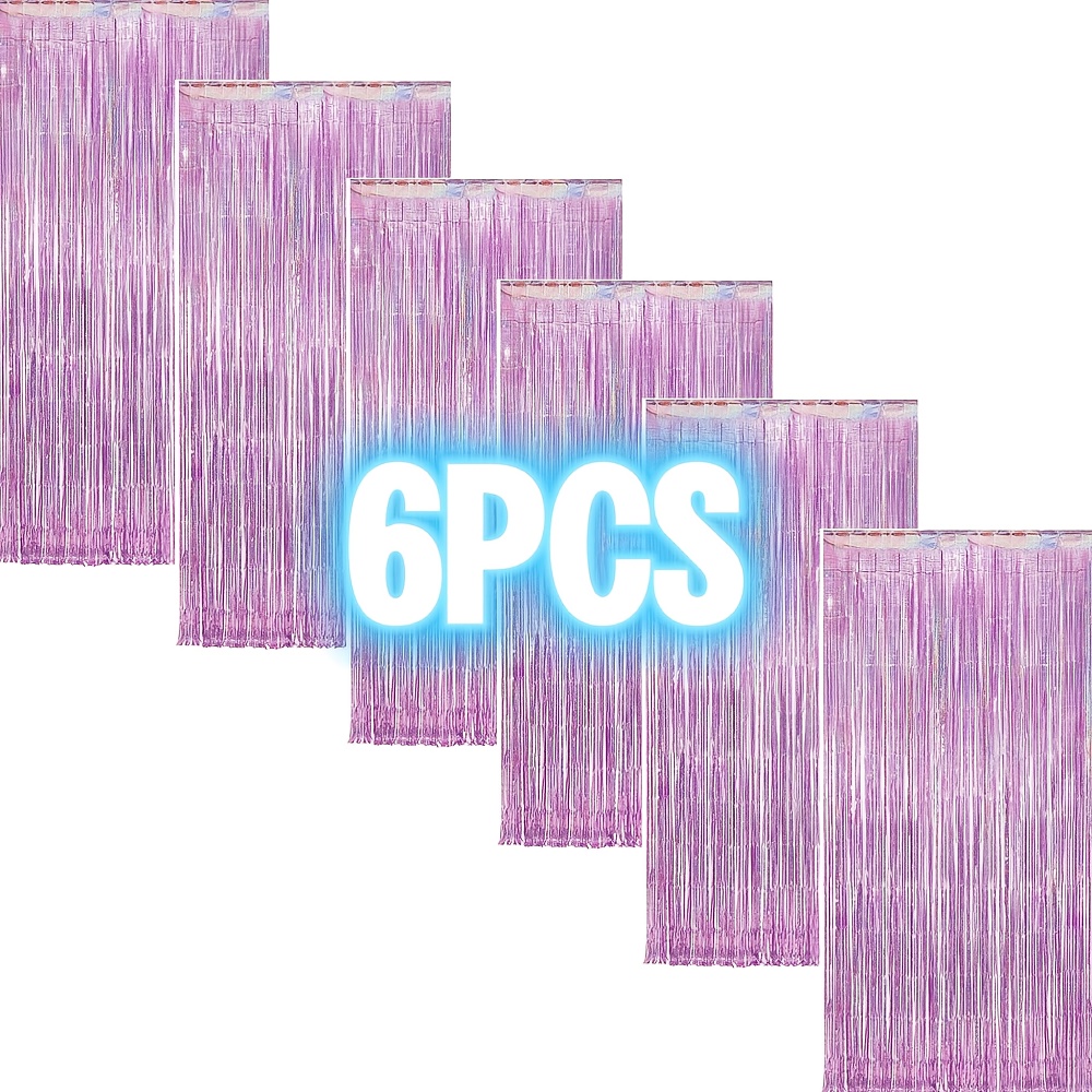 6 Laser Light Purple Rain Silk| Glossy, Sparkling, Laser, Wavy Laser ...