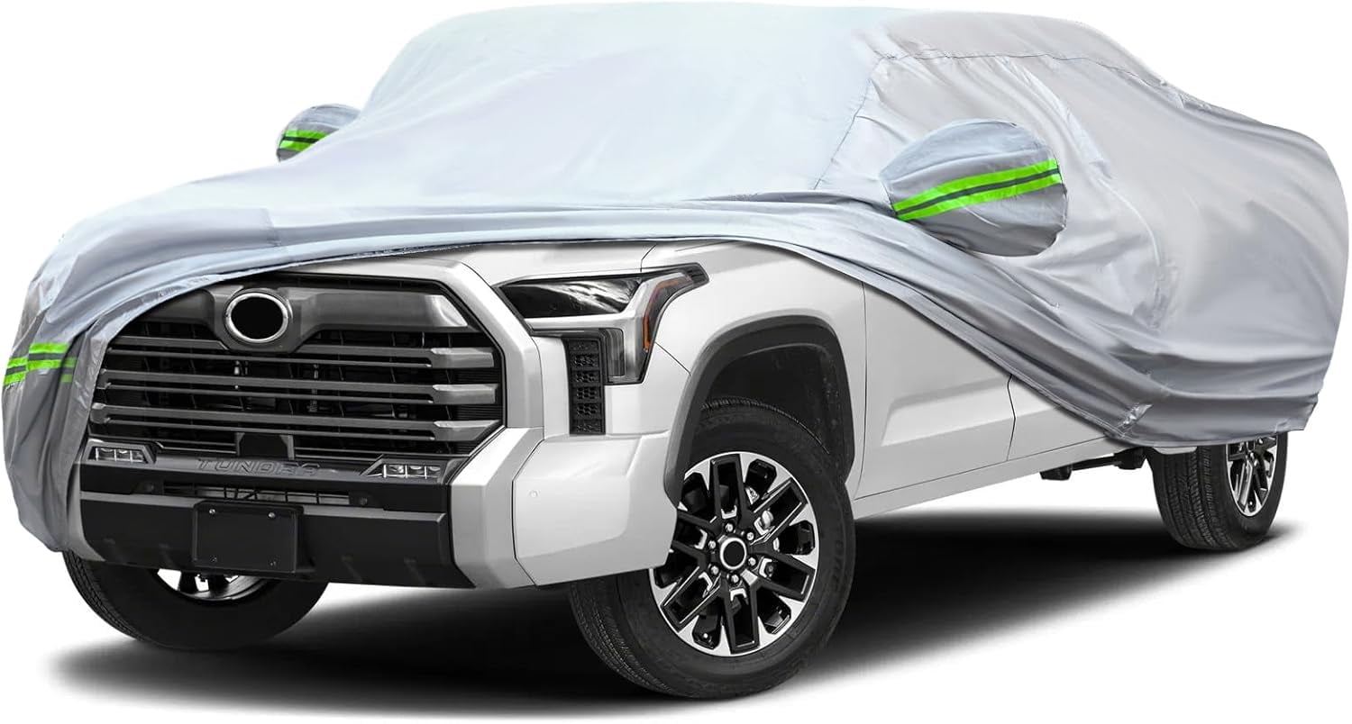 6-Layer Full Car Cover Is All-Weather Waterproof, Heavy Outdoor Pickup ...