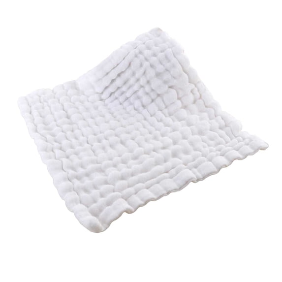 6 Layer Plain Bib Kindergarten Pure Color Square Towel Children's Face ...