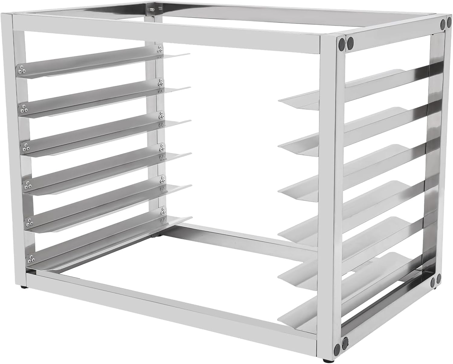 6 Layer Stainless Steel Baking Tray Rack, Bun Pan Rack, Wall Mounted ...