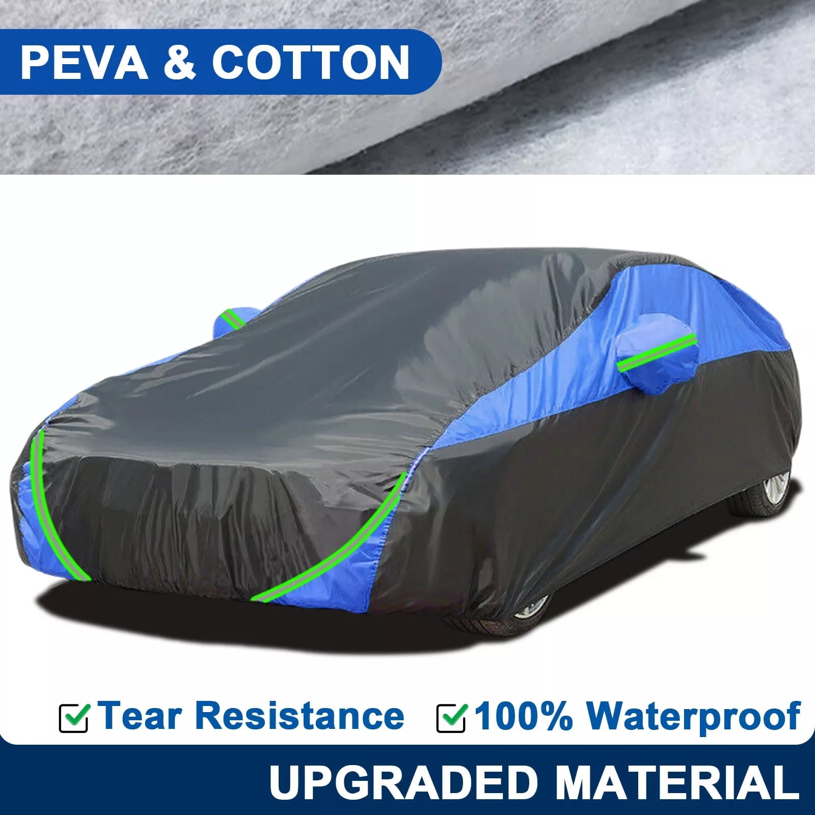 6 Layers Car Cover for Toyota Prius 2001-2024 Thickened PEVA&Cotton ...