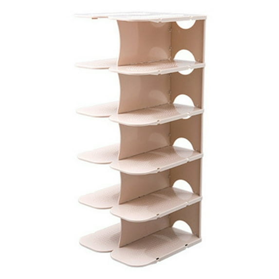 6 Layers Shoe Rack Assembly Stackable Adjustable Multifunction Storage ...