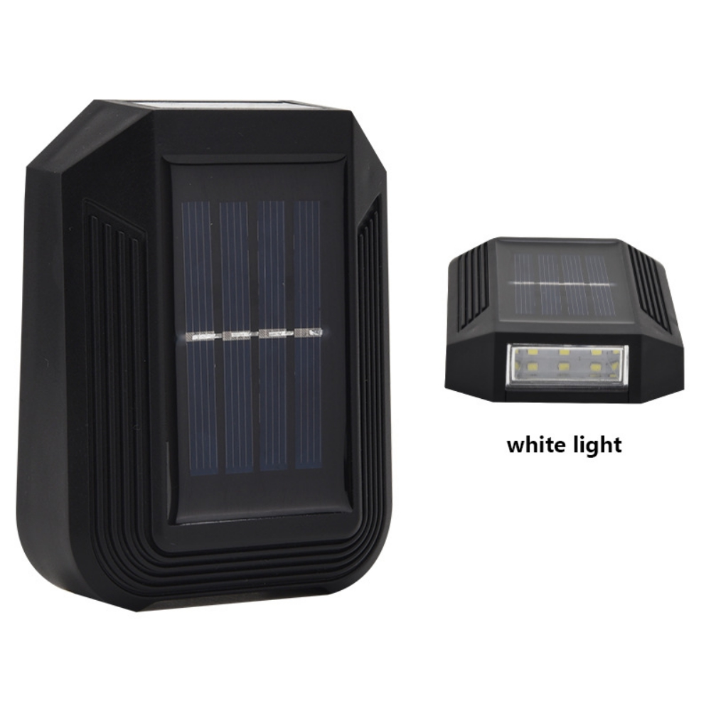 6 Led Solar Up Down Wall Lights IP65 Waterproof,Solar Step Lights, for ...