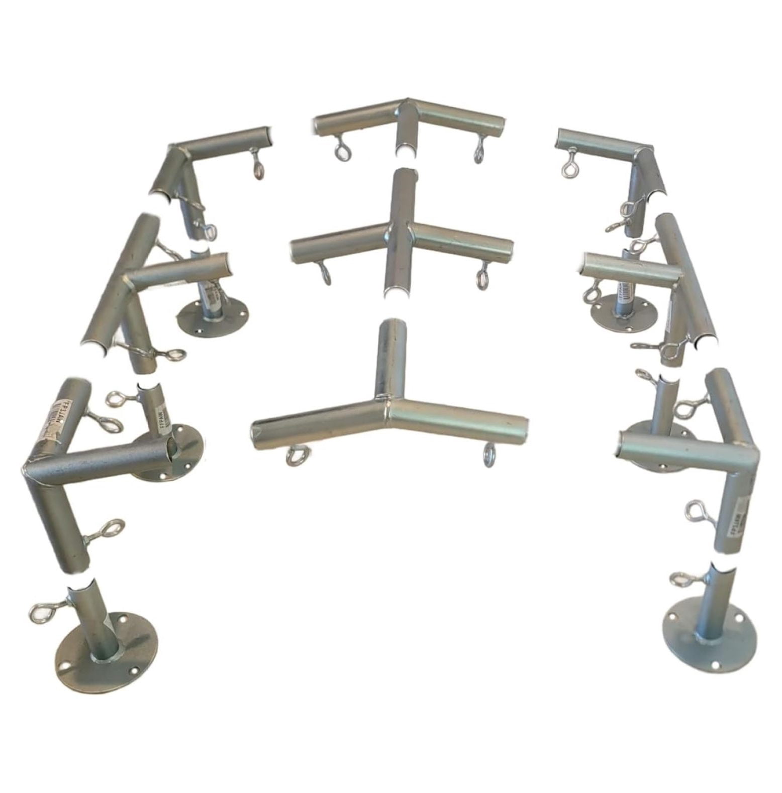 6 Leg Style Carport Canopy Pipe Fittings Low Connectors with 102 Degree ...