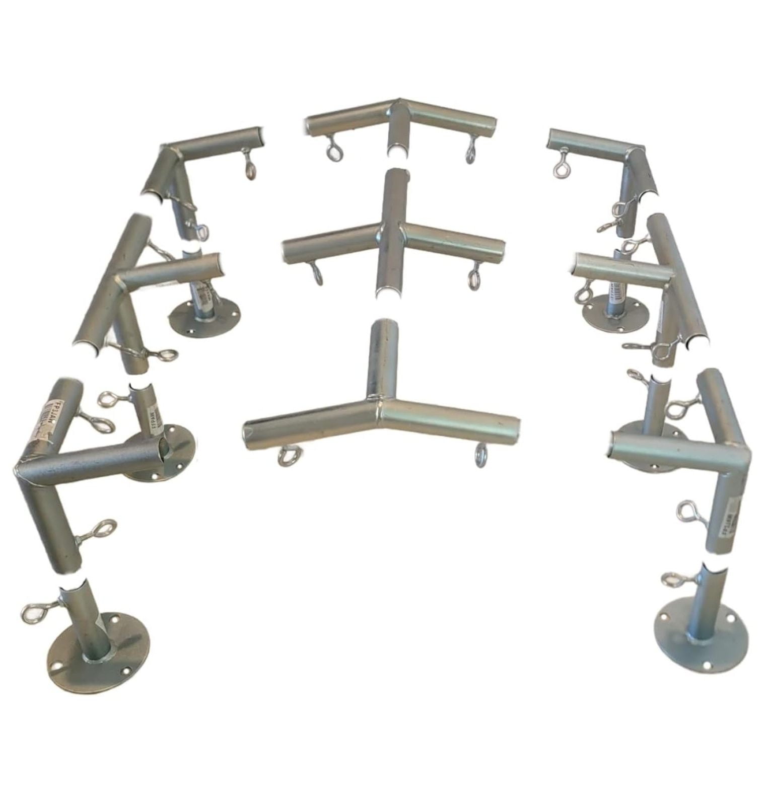 6 Leg Style Carport Canopy Pipe Fittings Low Connectors with 102 Degree ...