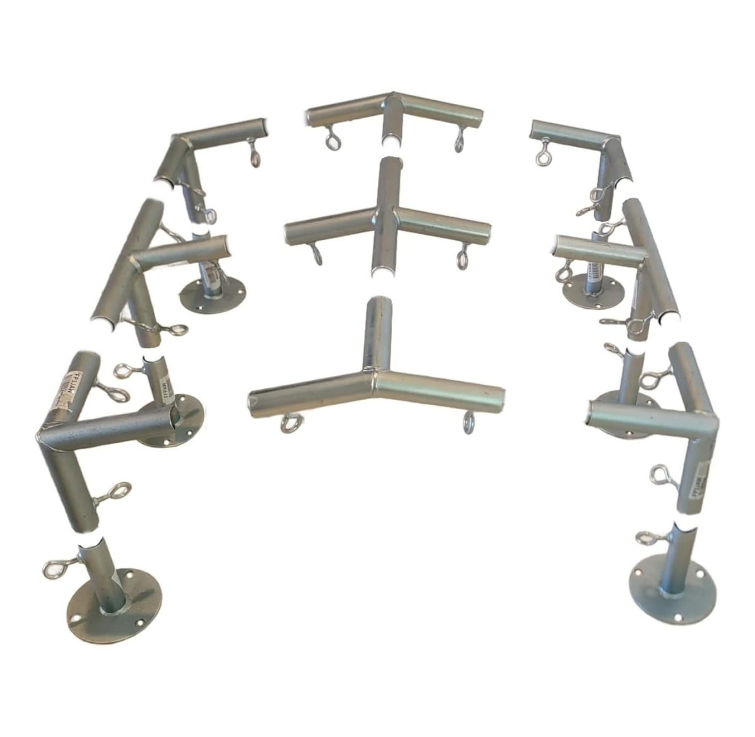 6 Leg Style Carport Canopy Pipe Fittings Low Connectors with 102 Degree ...