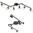 6-Light Adjustable Dimmable Track Lighting Kit,Flexible Foldable Arms ...