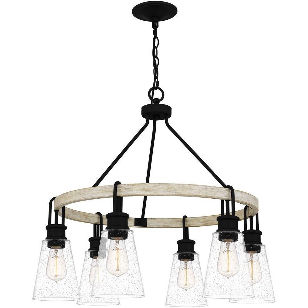 6 Light Chandelier in Farmhouse Style-25.25 inches Tall and 28 inches ...