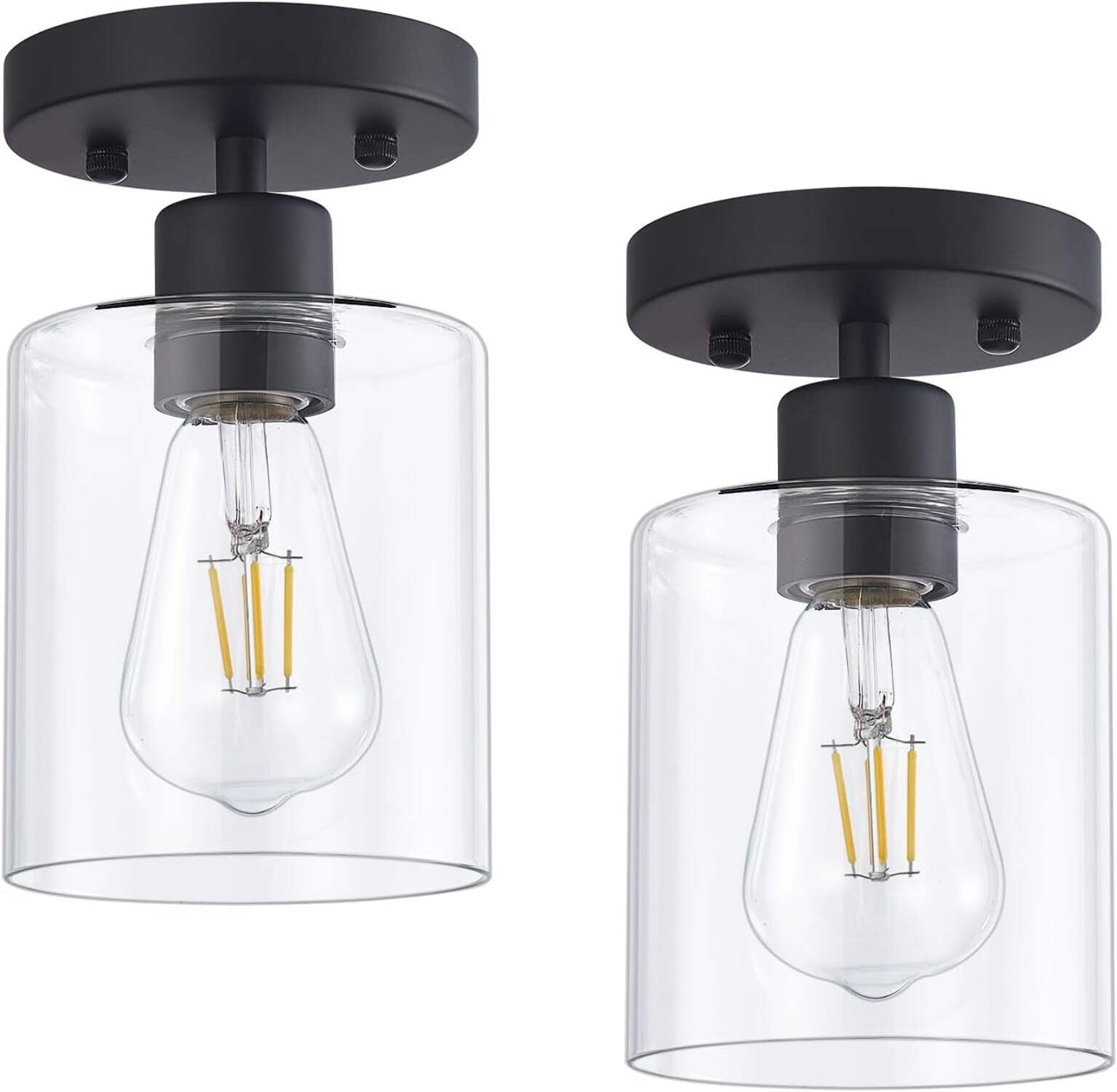 6 Light Semi Flush Mount Ceiling Light, Kitchen Lighting Fixtures ...