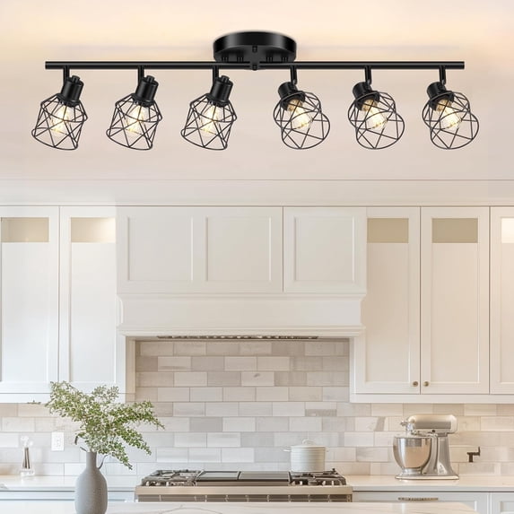 licperron 6-Light Track Lighting Kit, Multi-Directional Ceiling Fixture ...