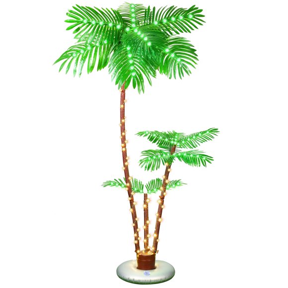 Christmas Palm Tree With Lights