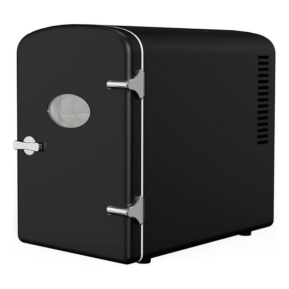 6 Liter/9 Can Mini Fridge with Observation, Portable Freon-Free Small ...