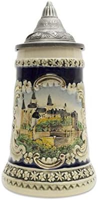 .6 Liter | OktoberfestHaus Beer Stein German Medieval Castle Engraved ...