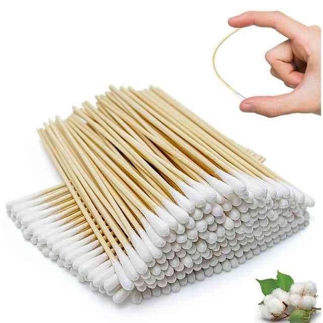 ZOUYUE 6'' Long Cotton Swabs, 700pcs with Wooden Stick for Precision ...