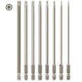 6" Long Security Torx Bit Set, Tonsiki 8PCS 1/4" Hex Shank S2 Steel ...