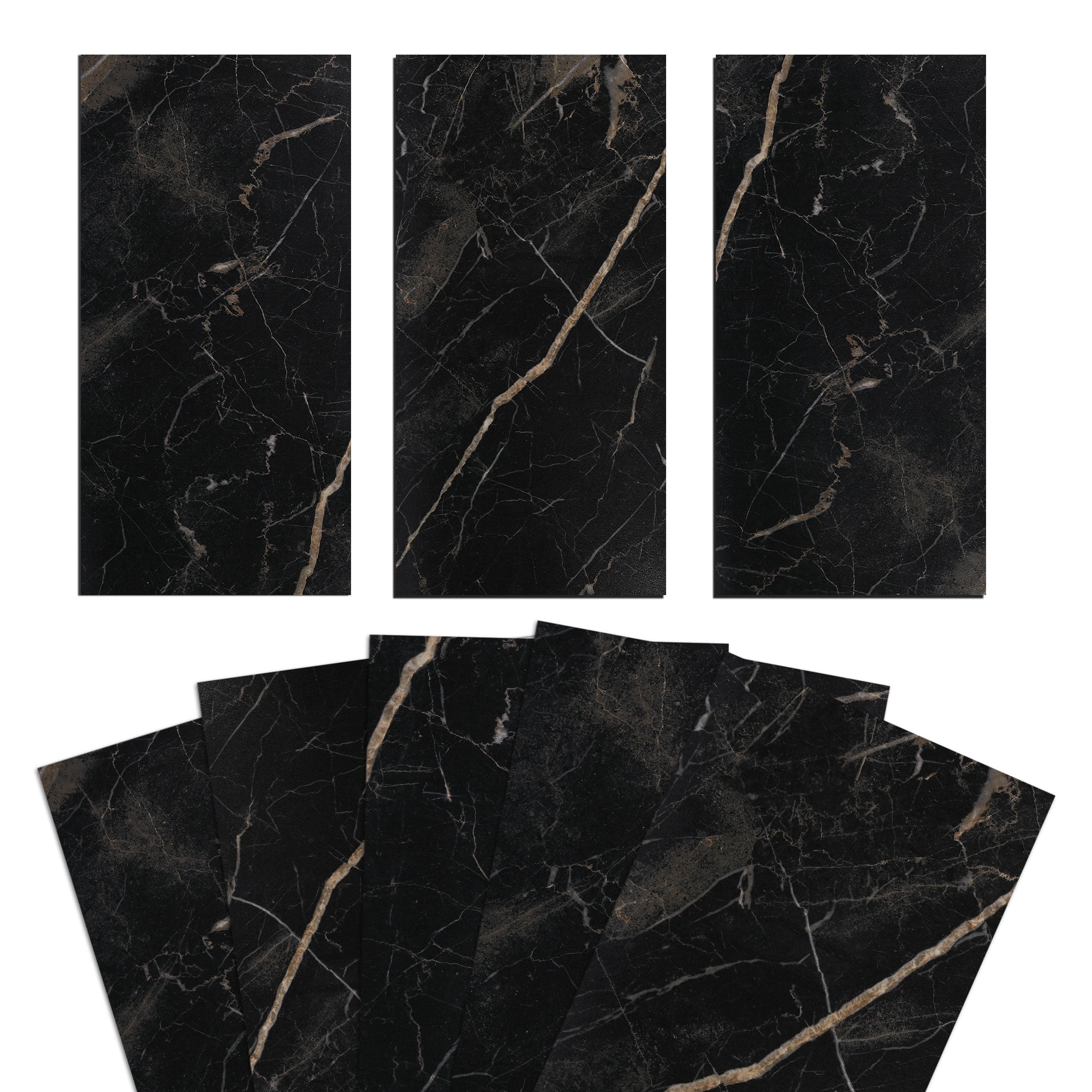 6 MIL x 12 in. W x 24 in. L Peel and Stick Water Resistant Vinyl Tile ...