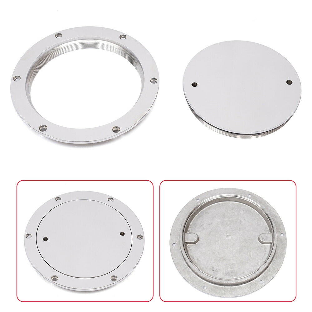 6” Marine 316 Stainless Steel Deck Plate Round Inspection Hatch Access ...