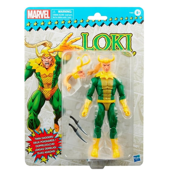 6" Marvel Loki Action Figure with Twin Daggers - Walmart.com