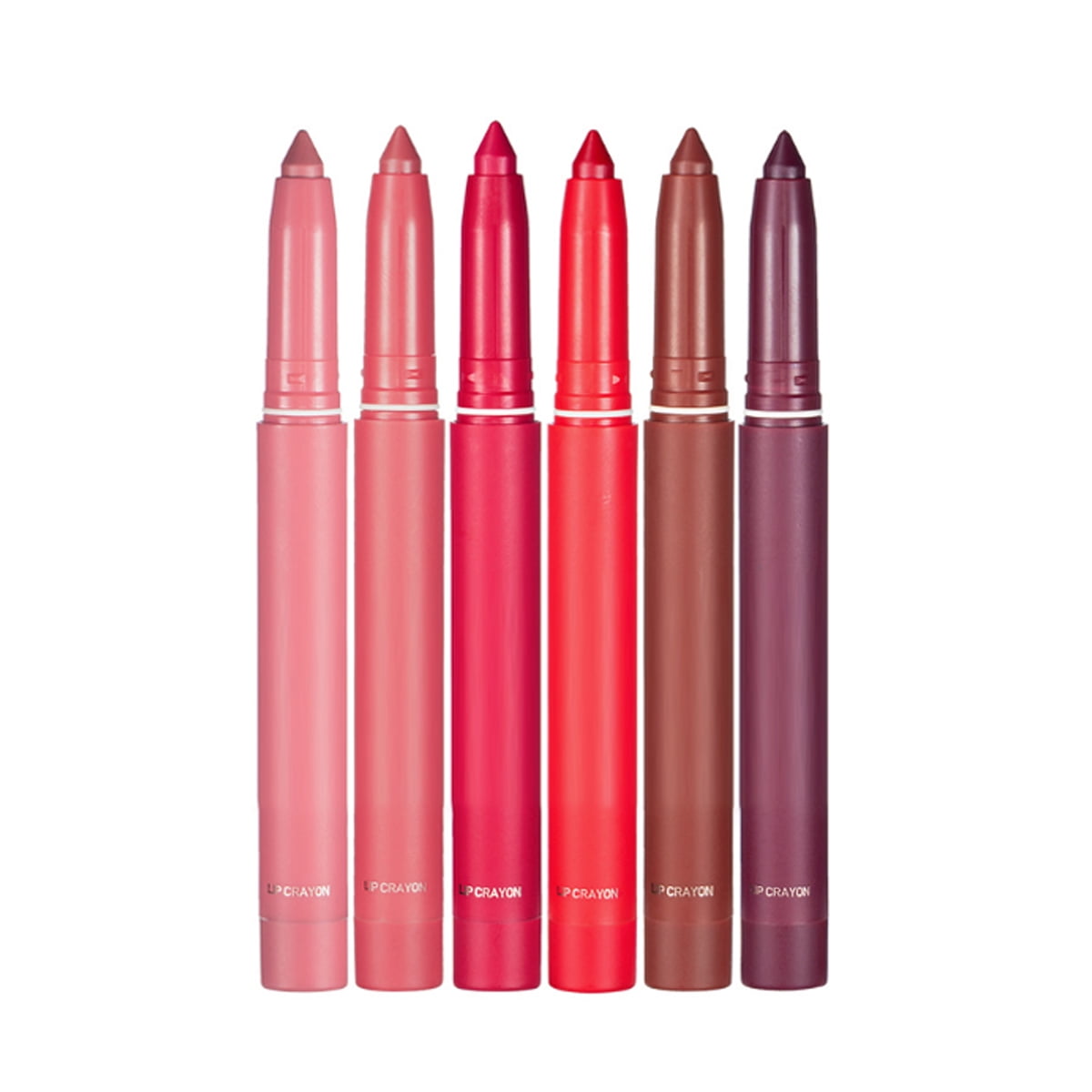 6 Matte Lip Crayon, Matte Lipstick, 2-in-1 Lip Liner and Lipstick Set ...