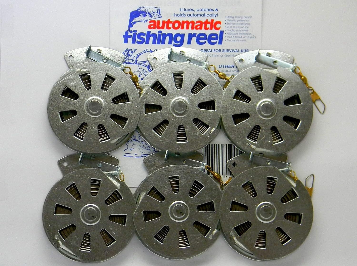 6 Mechanical 's Yo Yo Fishing Reels -Package of 1/2 Dozen- Yoyo Fish ...