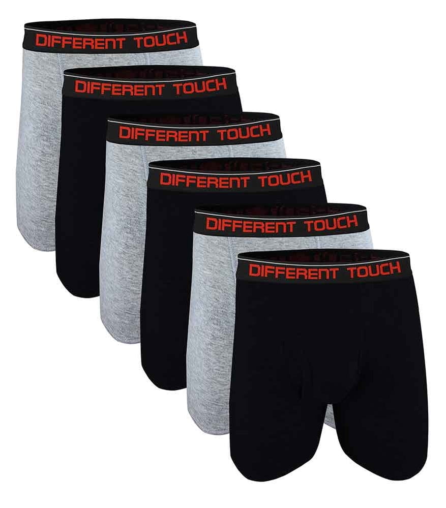6 Men's Big & Tall USA Classic Design Long Legs Boxer Briefs Underwear ...