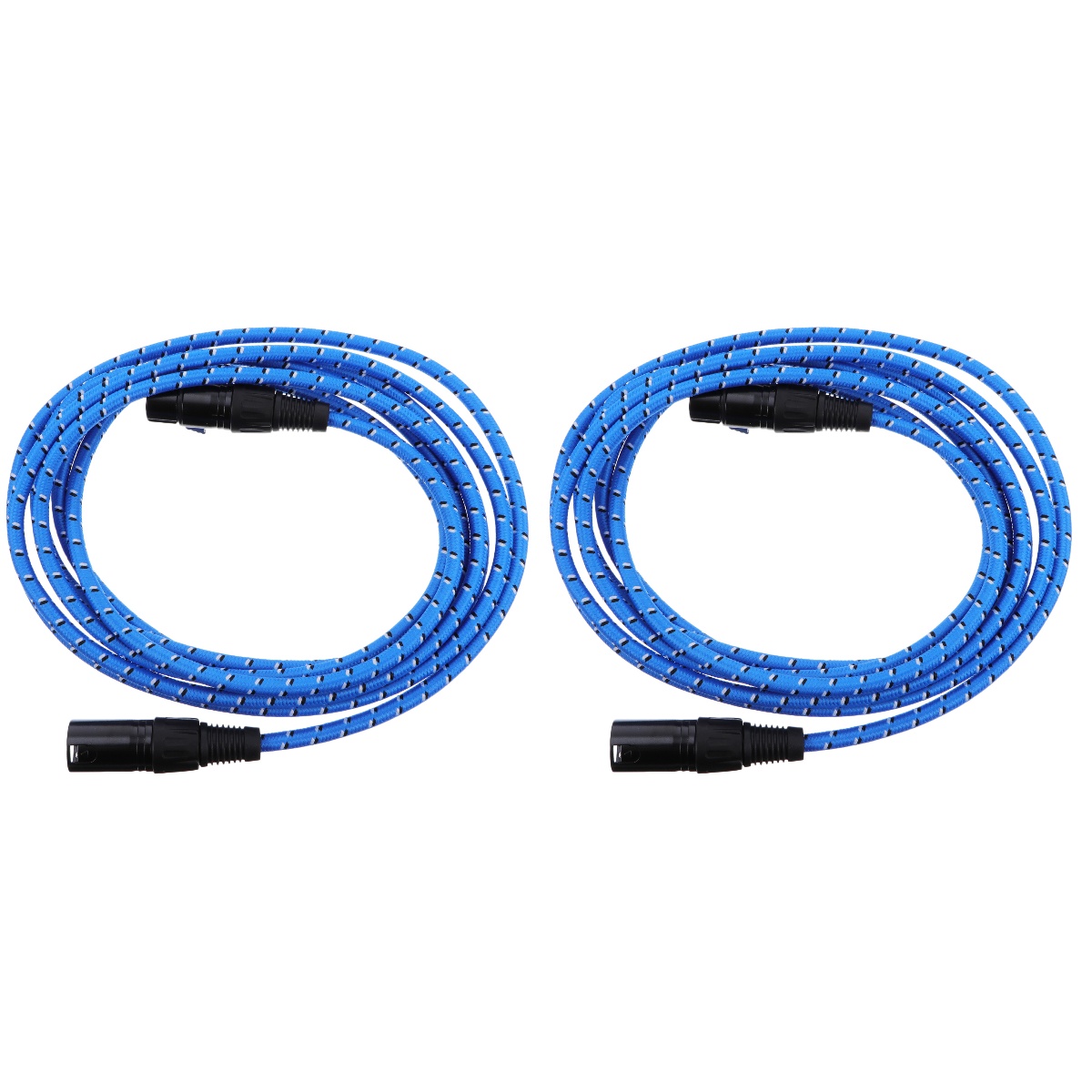 6 Meter Bluette Jumper Wires XLR Patch Cable Plug Adapter 3Pin Male to ...