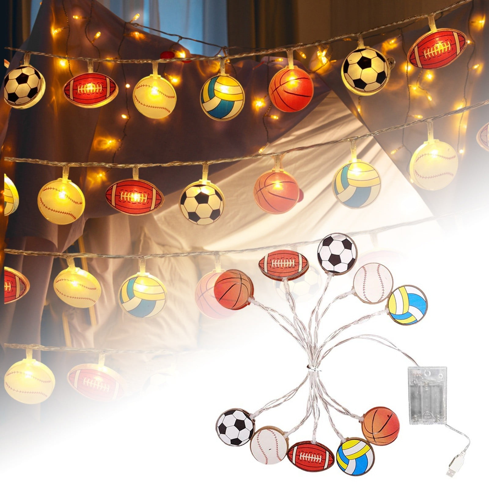 6 Meter Spherical Acrylic Mini String Lights for Childrens Room and ...