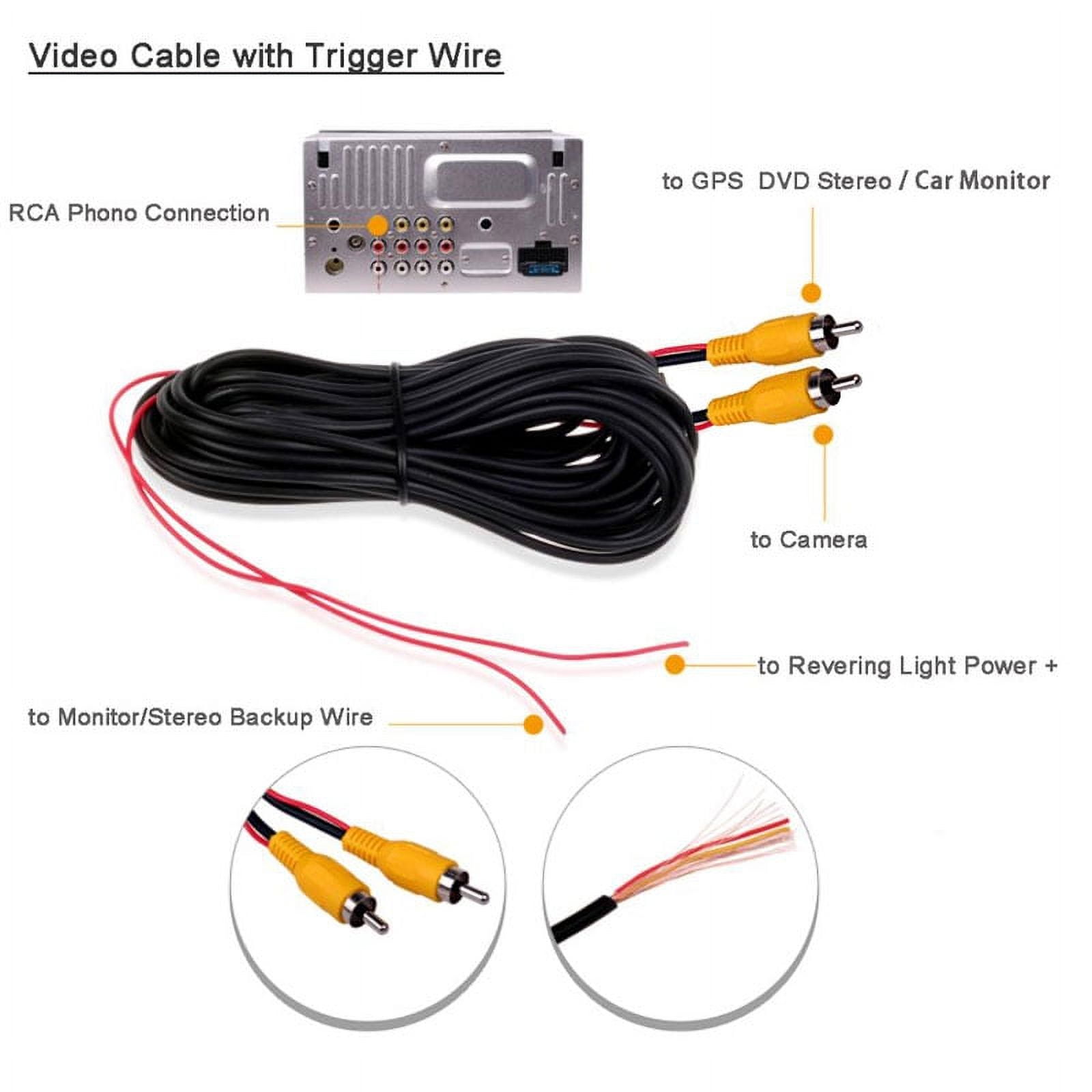 6 Meters 10M 15M 20M Car Truck RCA Video Extension Cable Male to Male ...