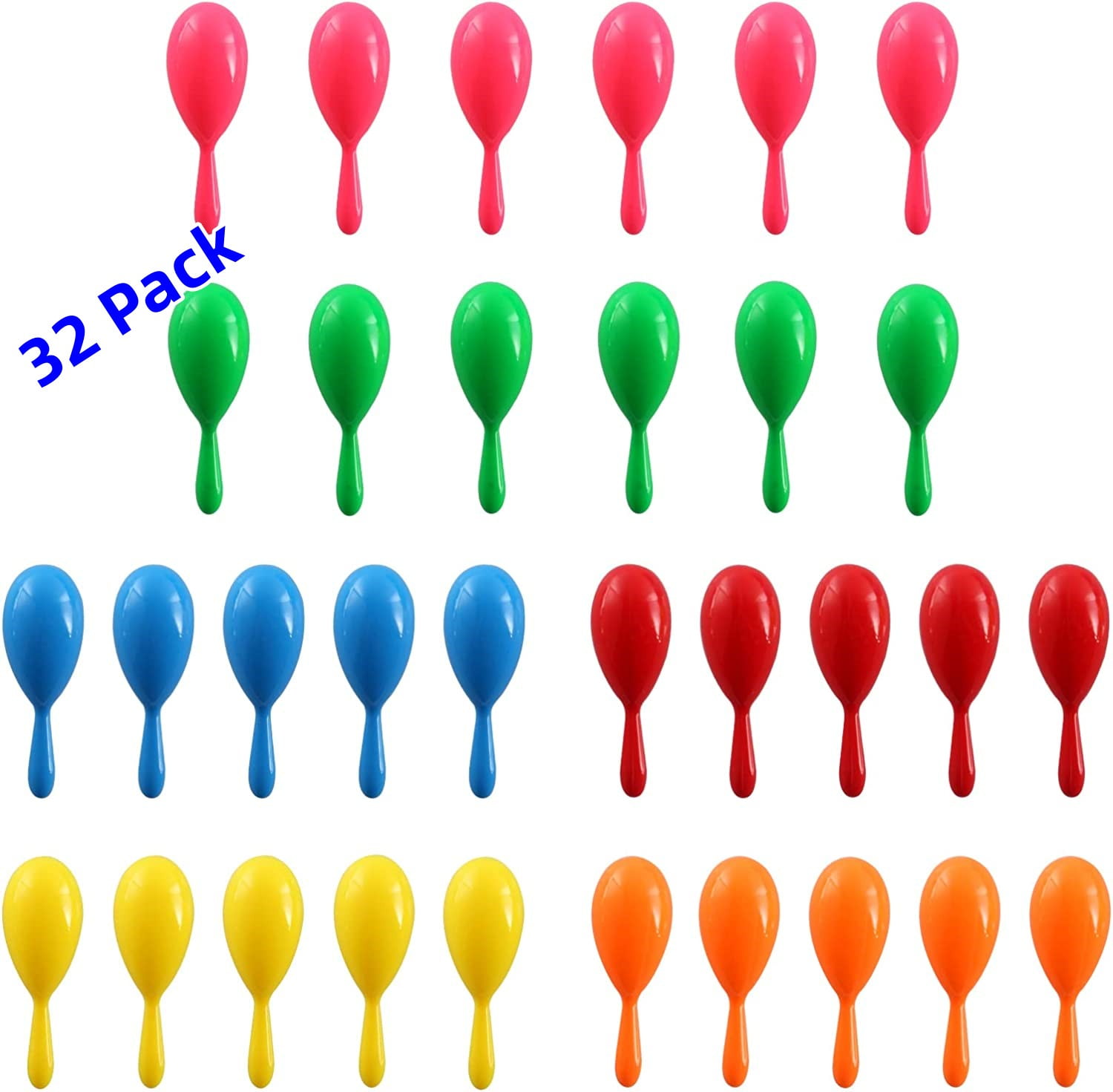 6" Mexican Maracas Toys for Kids Fiesta Party Favors Baby Noisemaker ...