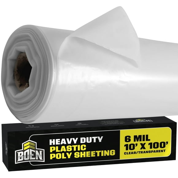 6 Mil Plastic Sheeting 10x100