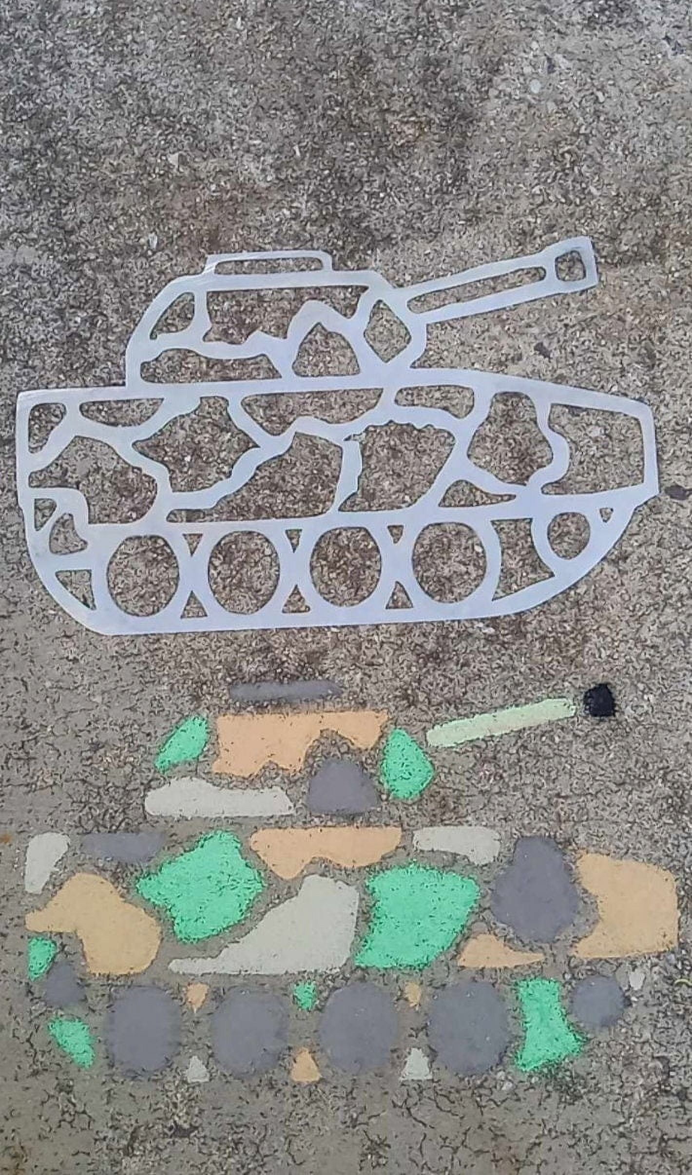 6 Military Vehicle Stencil Stylz/Camouflage coloring - Walmart.com