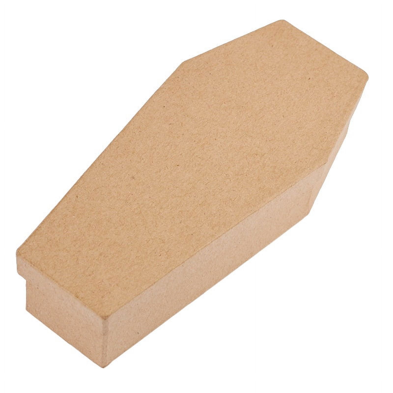 6 Mini Paper Mache Coffins - Spooky DIY Fun for Halloween or Gothic ...