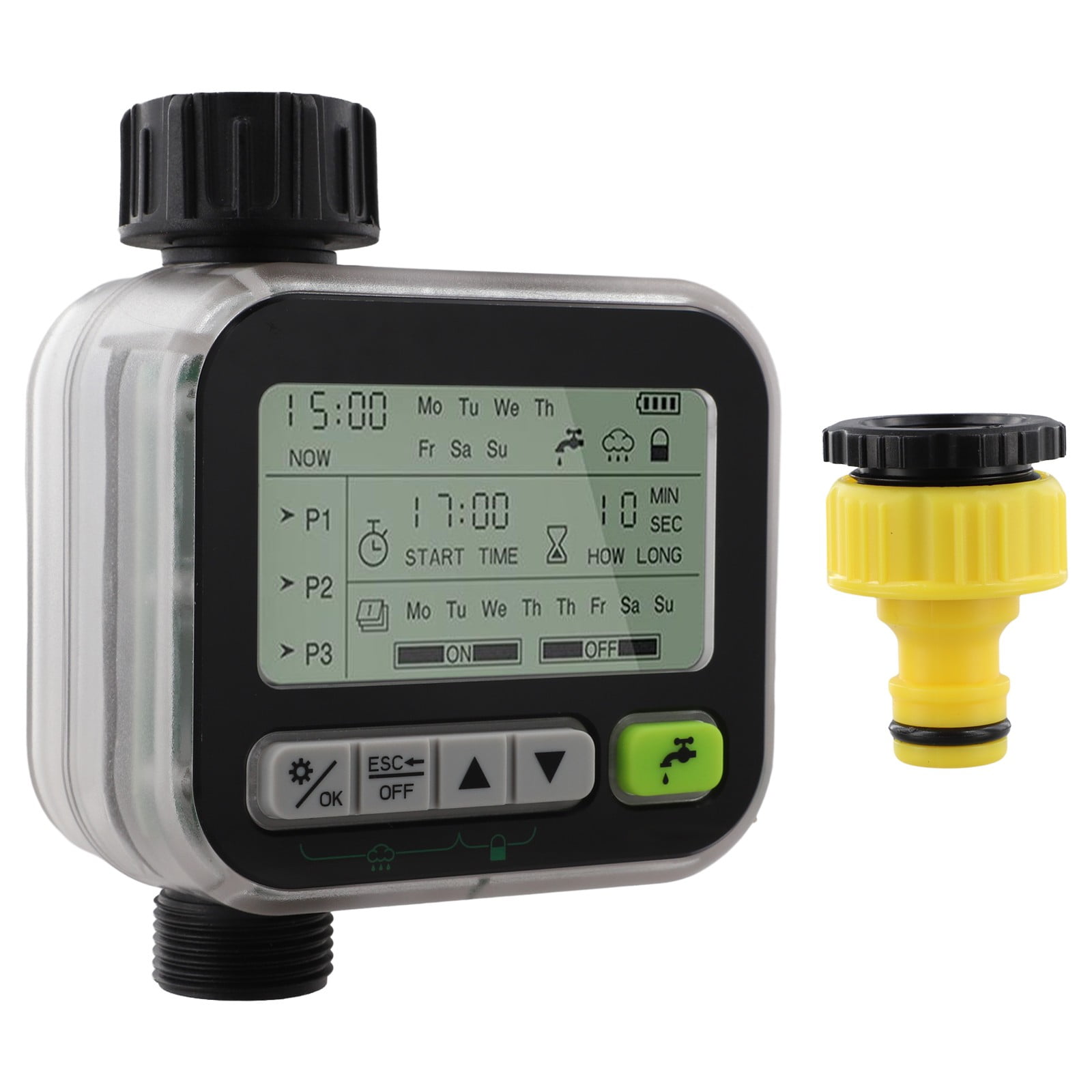 6 Mode Automatic Hose Timer with Rain Sensor and Child Lock ...