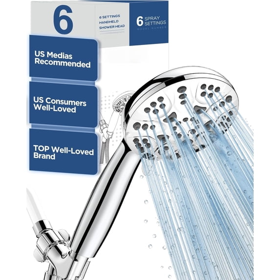 6-Mode High Handheld Shower Set, Consumer Reports Recommended High Hand ...