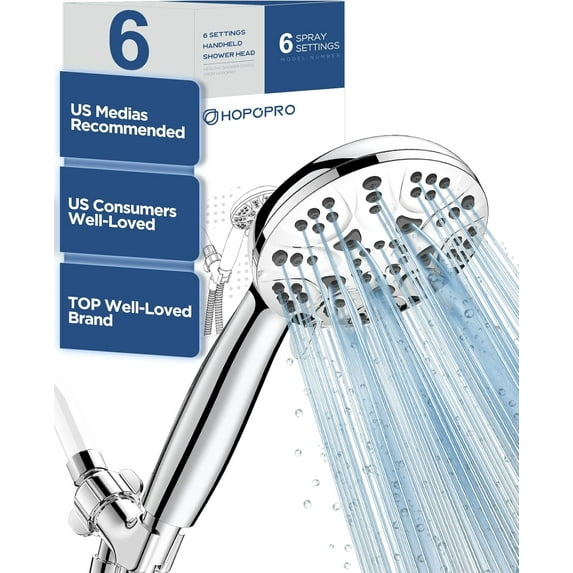 6-Mode High Pressure Handheld Shower Head Set, Consumer Reports ...