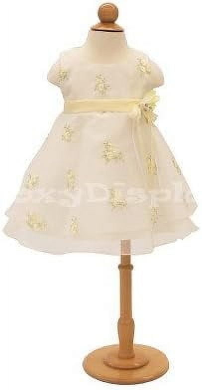 6 Month Old Child Dress Form Mannequin Torso 3/4 Body with Off White ...
