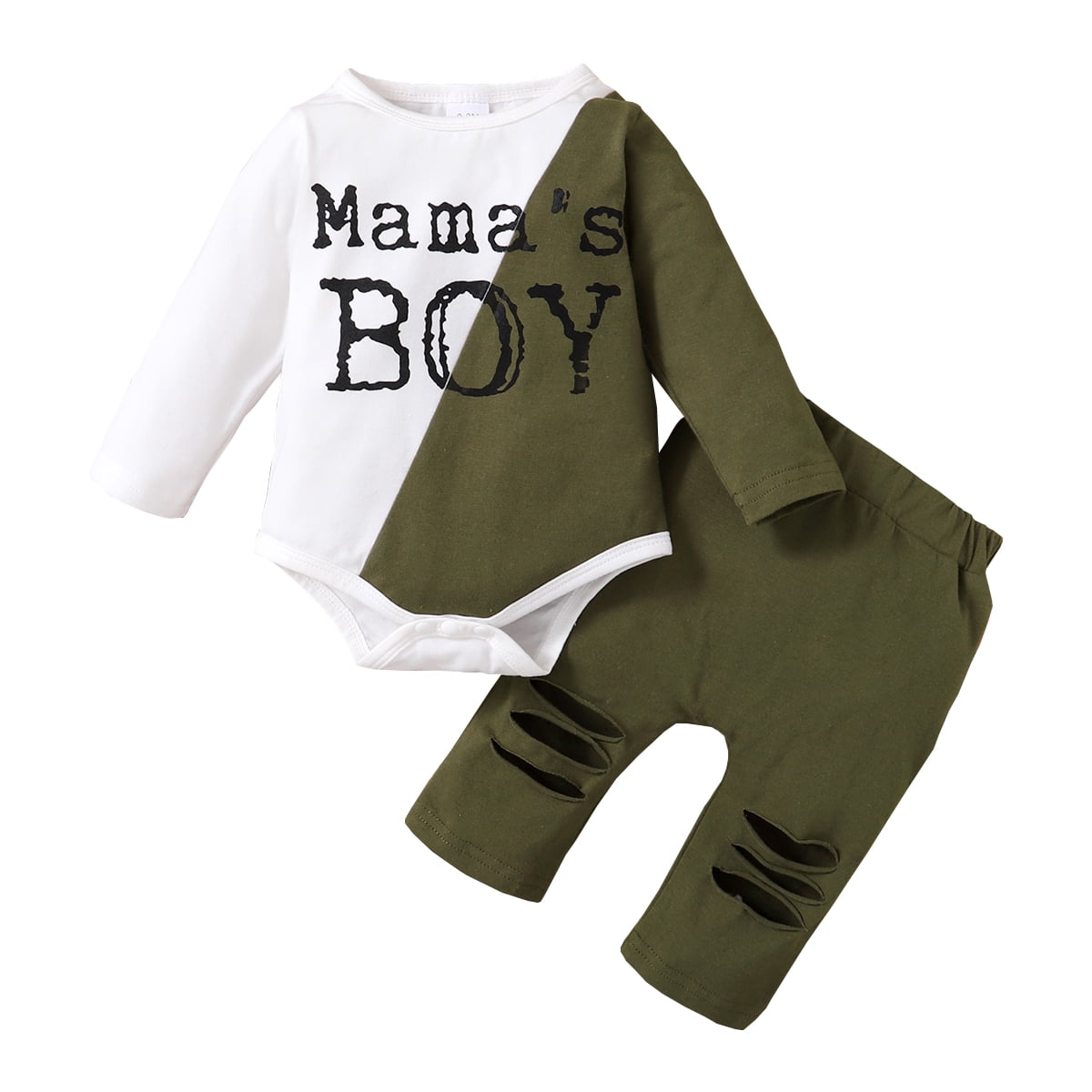 6 Months Baby Boys Clothes 9 Months Boys 2PCS Fall Winter Outfits Set ...