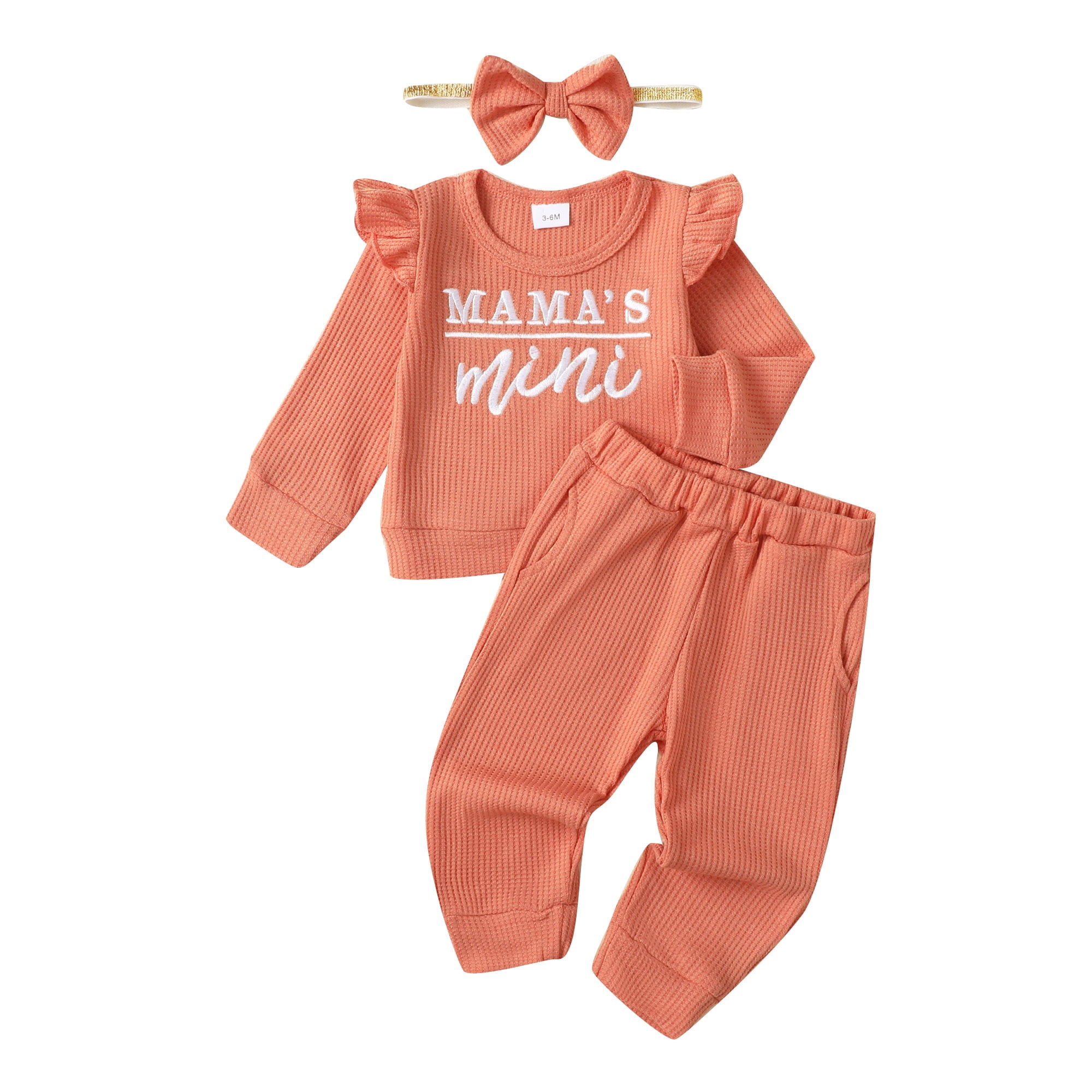 6 Months Baby Girls Clothes 12 Months Girls 3PCS Outfits Set Letter ...