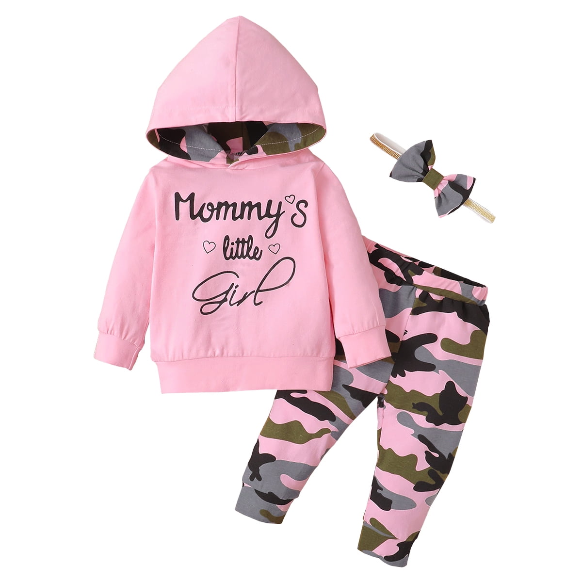 6 Months Baby Girls Clothes 9 Months Girls 3PCS Hoodie Outfits Set ...