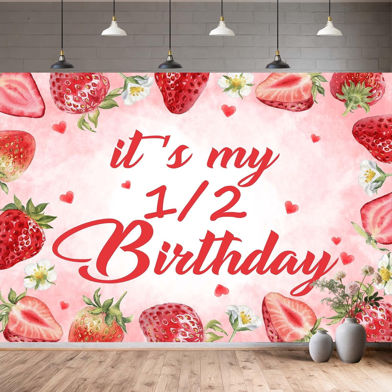 6 Months Birthday Decorations Photo Backdrop Photography Background for ...