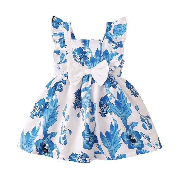 Beebay Panda Applique y/d dress Blue - 4 Years - Walmart.com