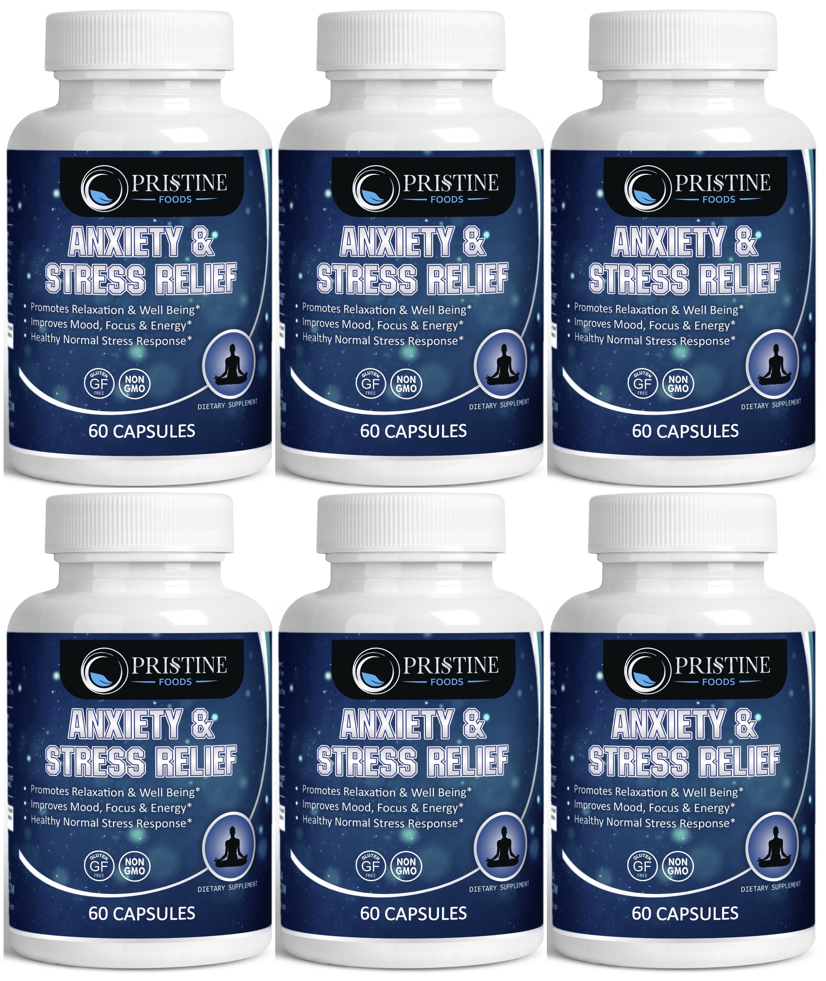 (6 Months Supply) Anti Anxiety & Stress Relief Supplements - Mental ...