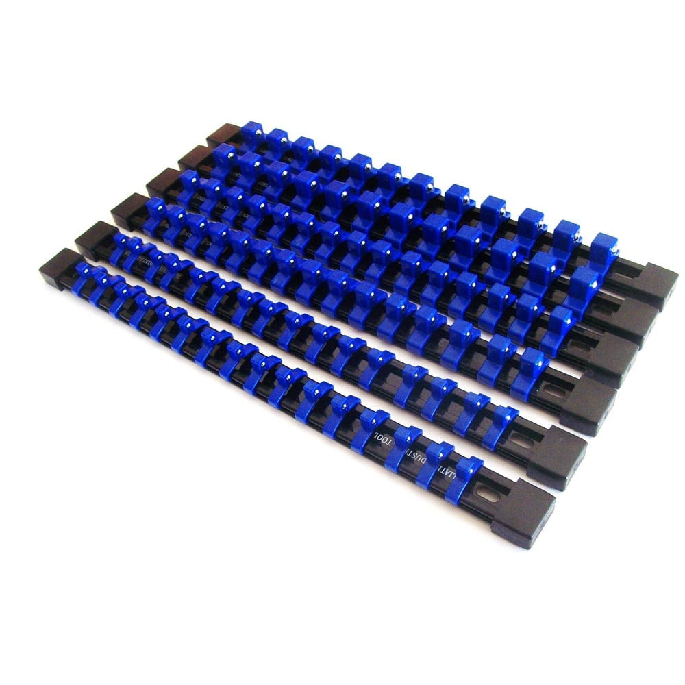 6 Mountable Socket Rail Holder Organizer Blue 1/4 3/8 1/2 - Walmart.com