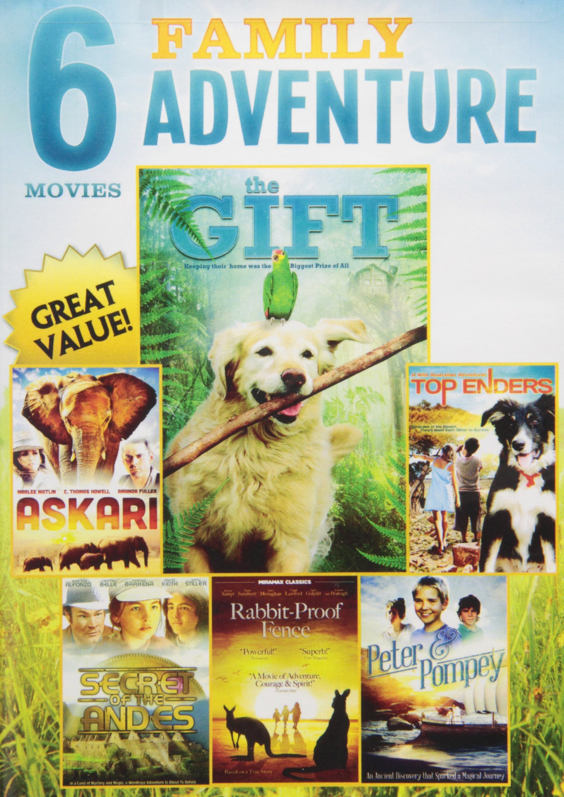 6-Movie Family Adventure 2 DVD - Walmart.com